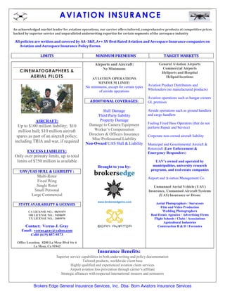 Aviation Insurance & Hull Coverage | PDF