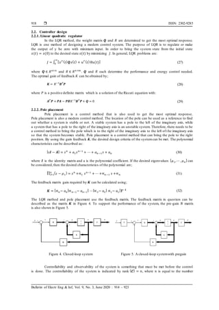 Linear quadratic regulator and pole placement for stabilizing a cart inverted pendulum system | PDF