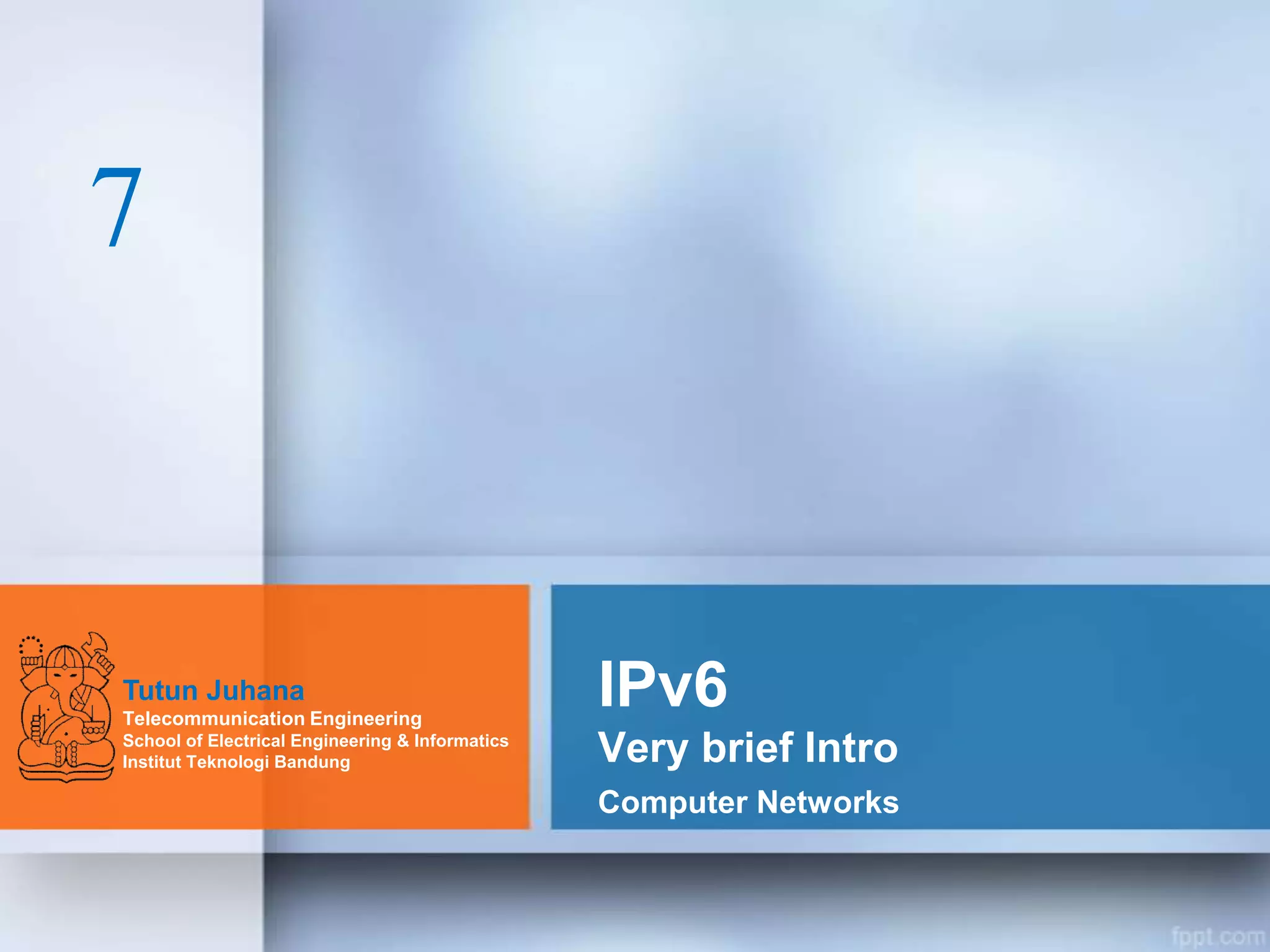 IPv6 Introduction | PPT