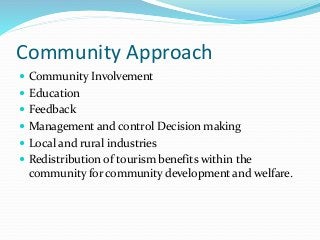 8.Approaches to Tourism Development | PPTX