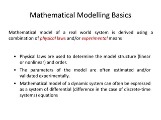 introduction to modeling, Types of Models, Classification of ...