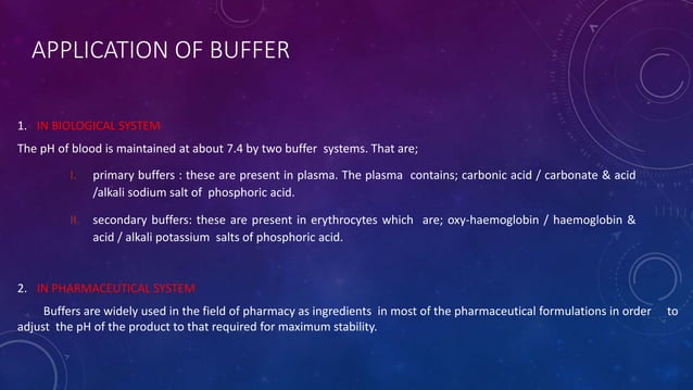 buffer, buffer action and application of buffer | PPTX | Skin Care | Beauty