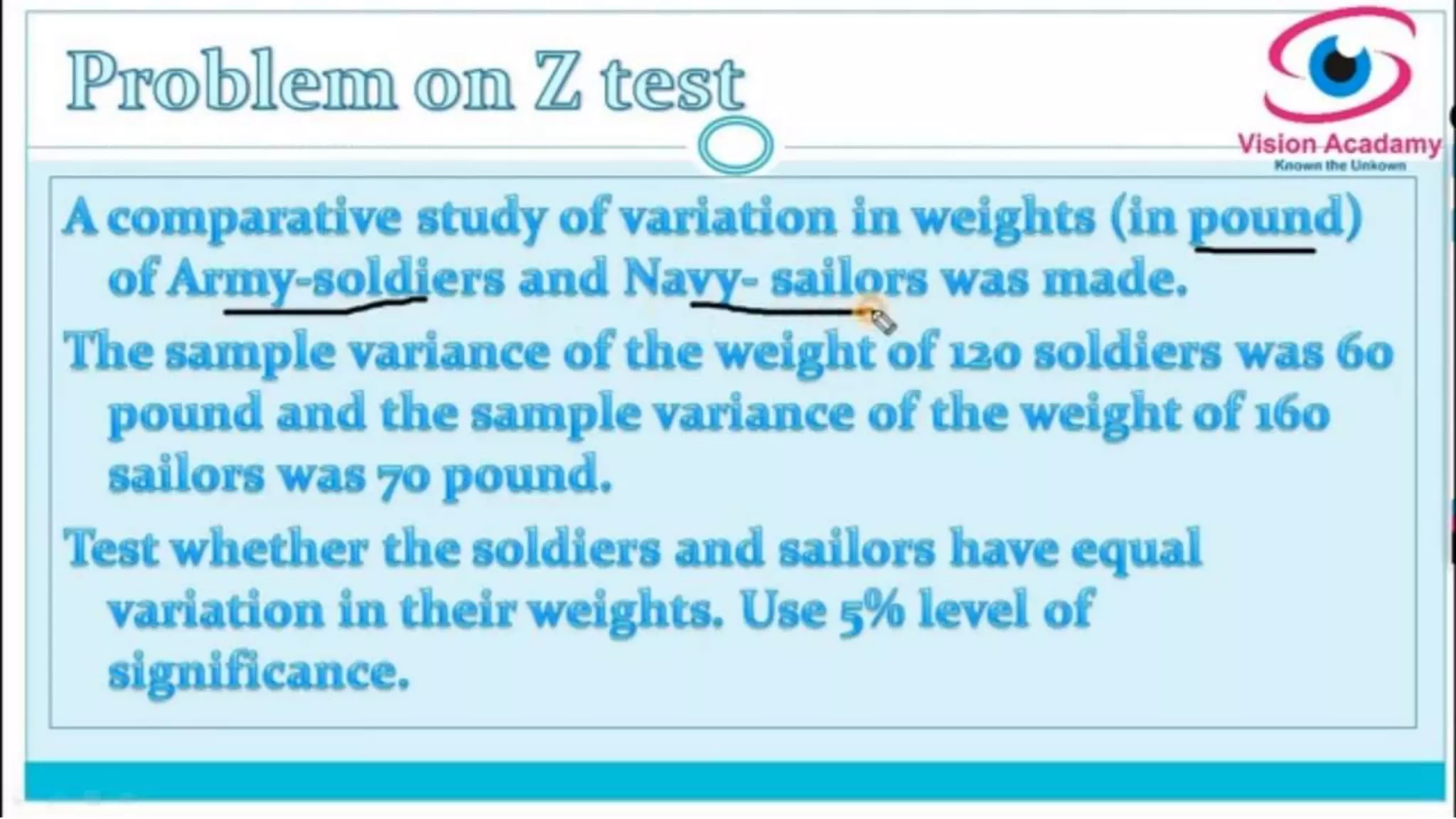 Z - Test - For Two Population Variance | PPT