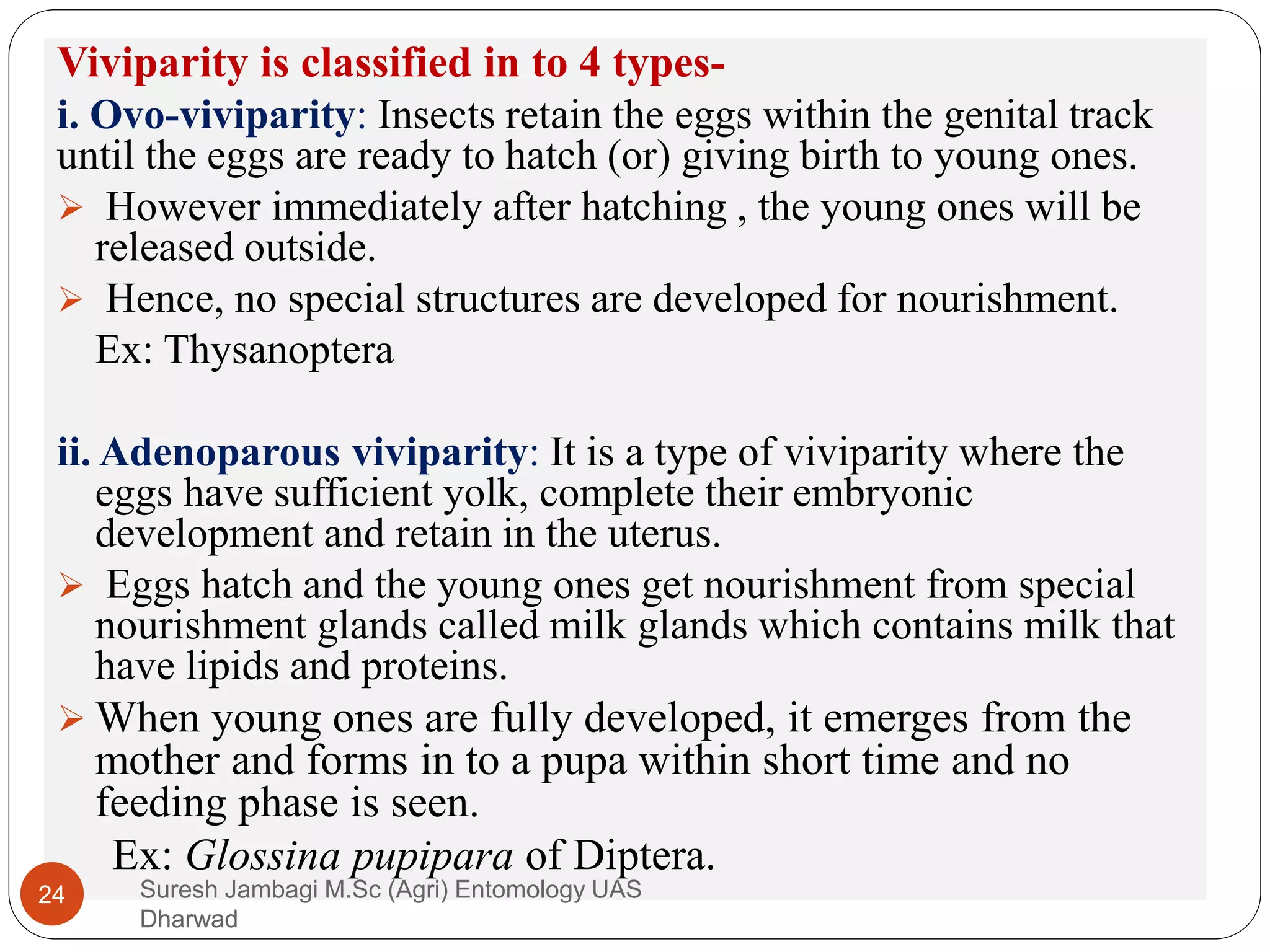 Reproductive system in insect and its types | PPTX