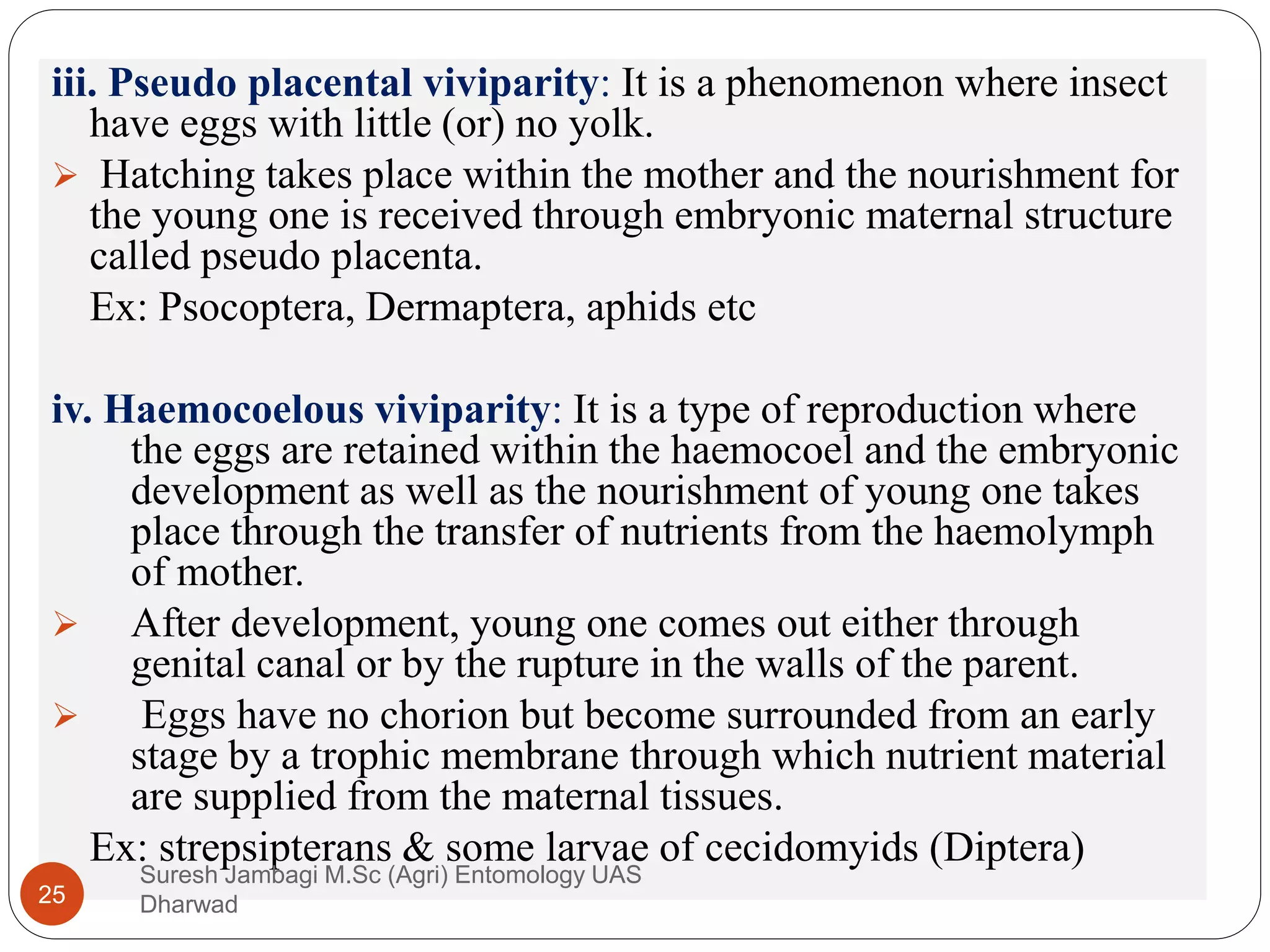 Reproductive system in insect and its types | PPTX