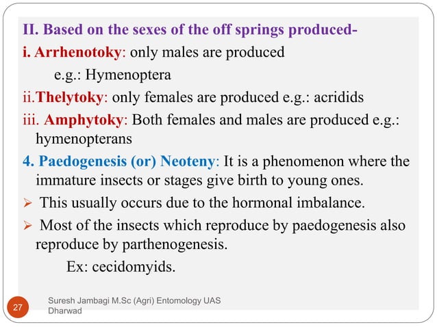 Reproductive system in insect and its types | PPTX | Reproductive ...