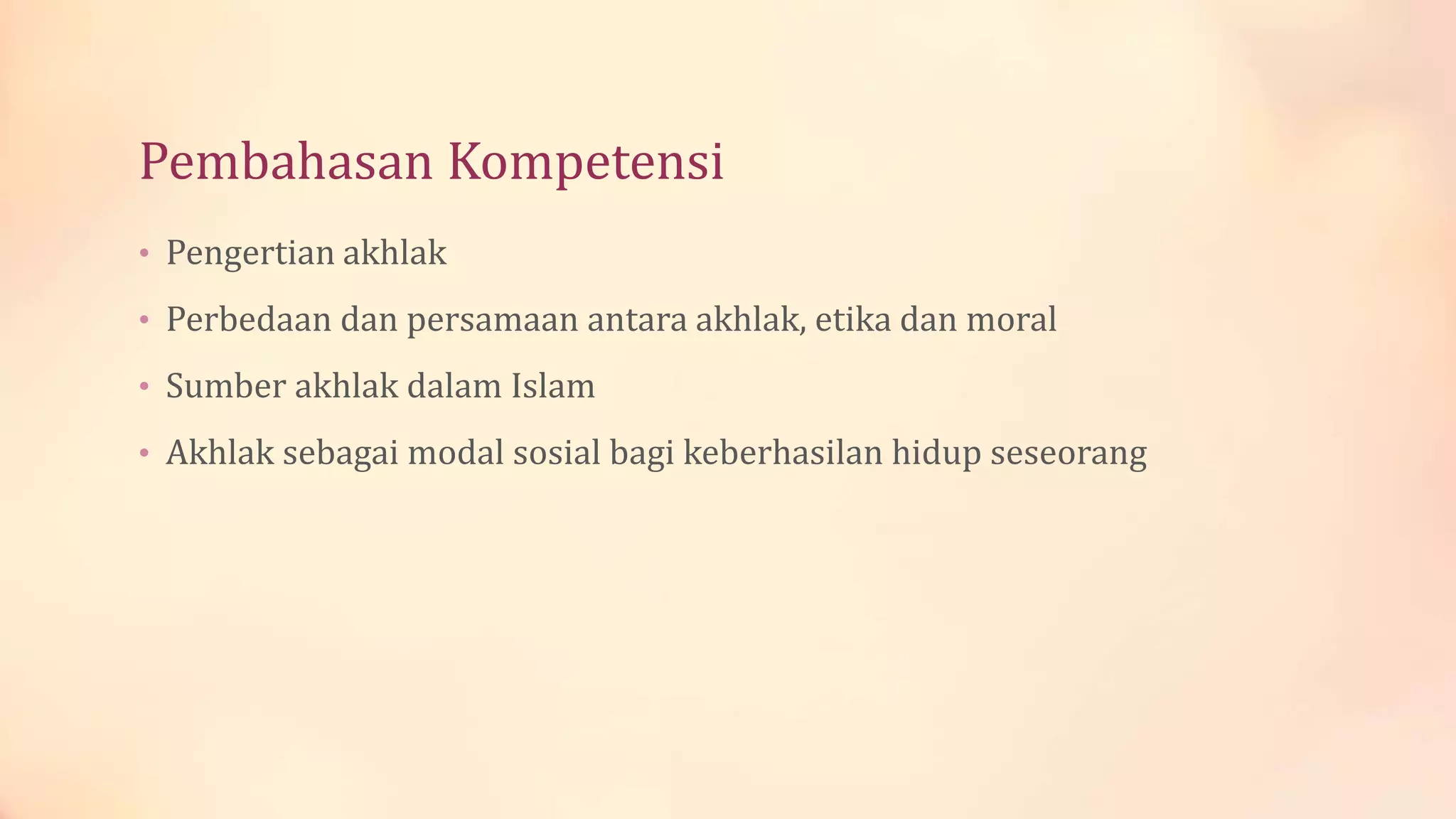 Materi akhlak | PPTX