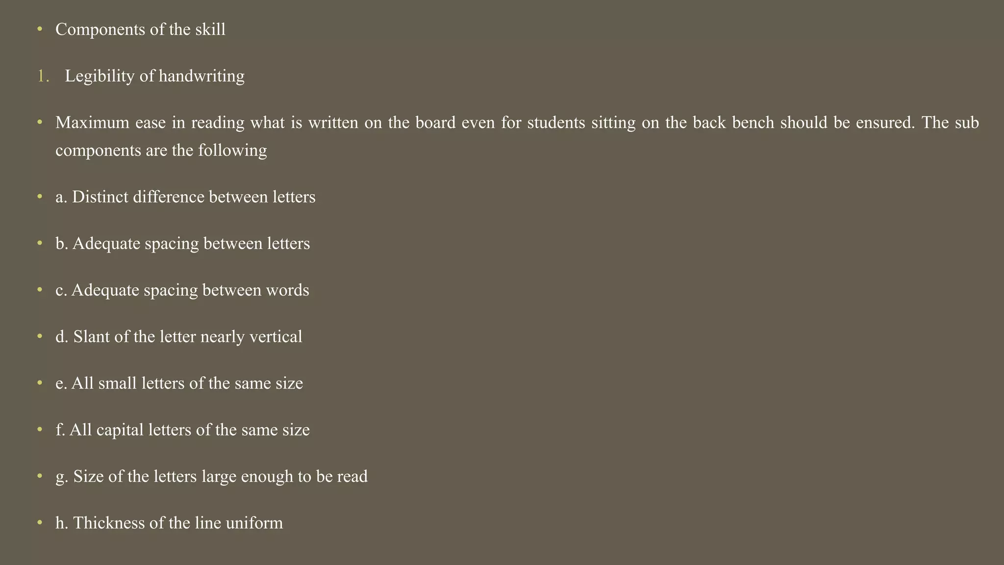 8. skill of using chalk board | PPTX