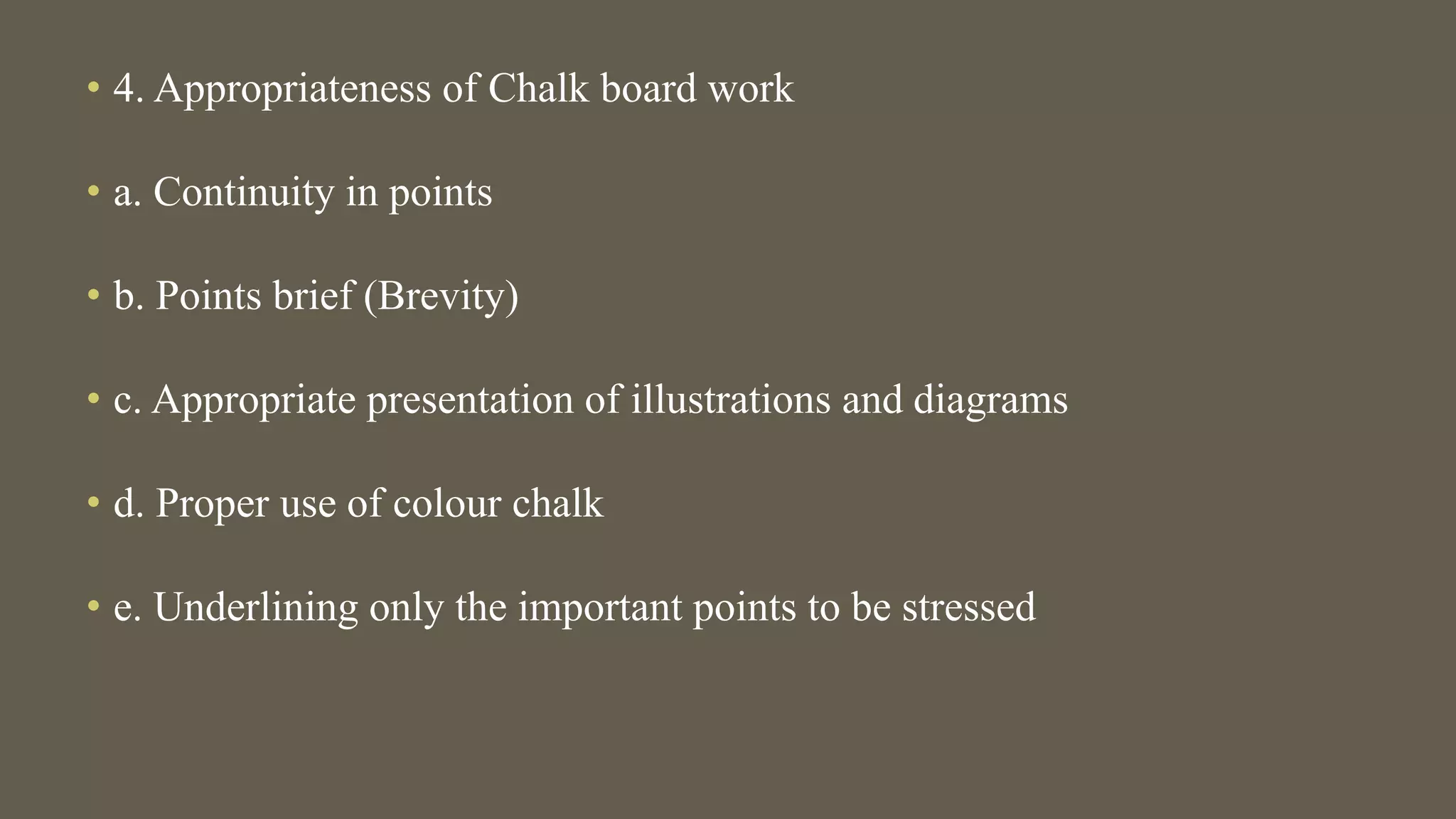 8. skill of using chalk board | PPTX