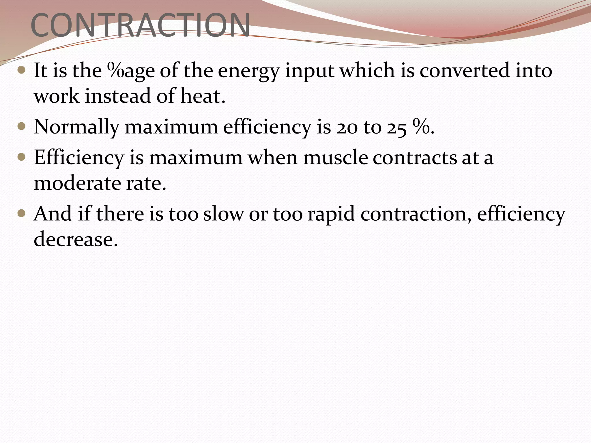 Energetics of Skeletal Muscle Contraction | PPTX