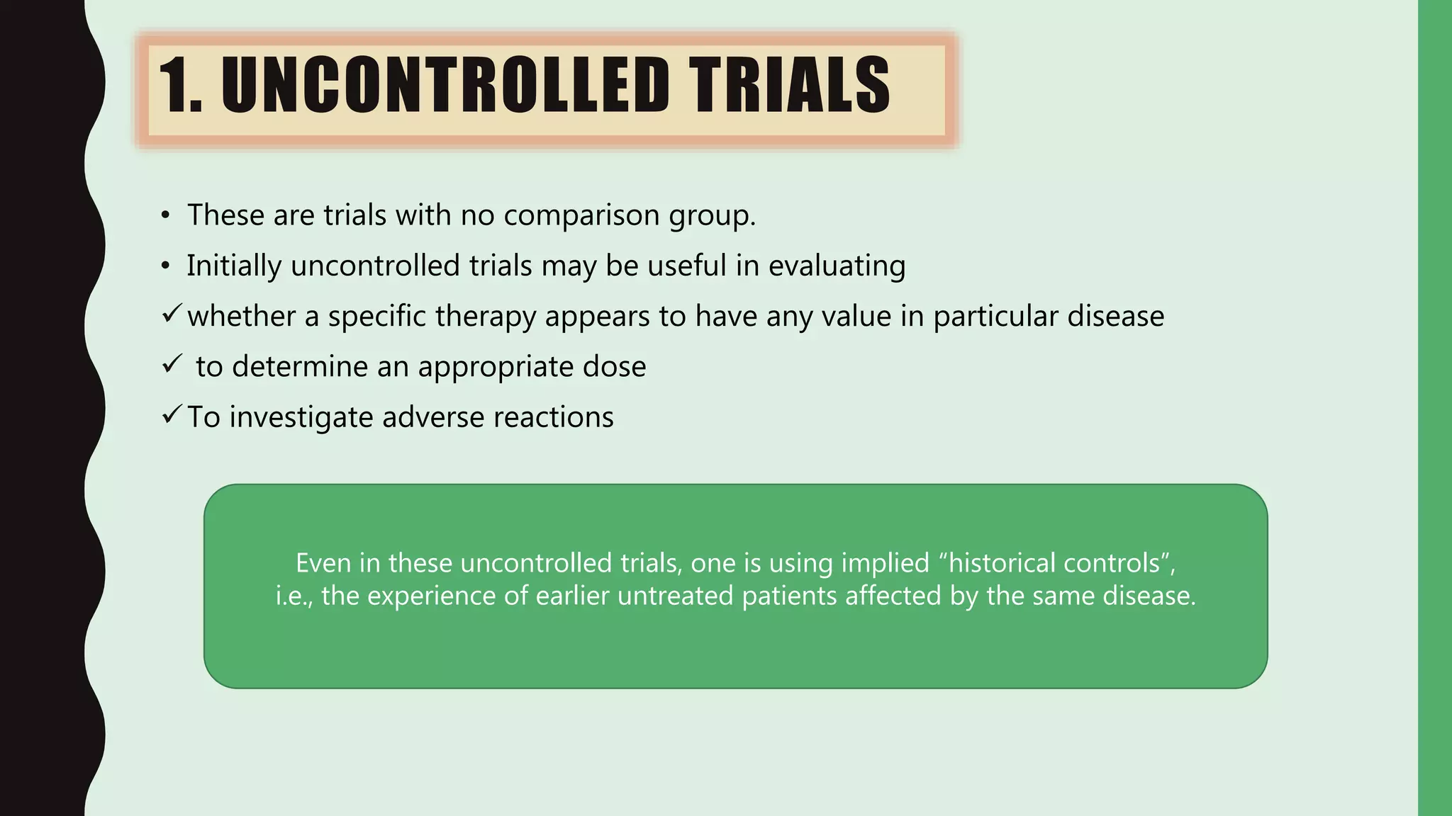 Non Randomised Control Trial | PPTX