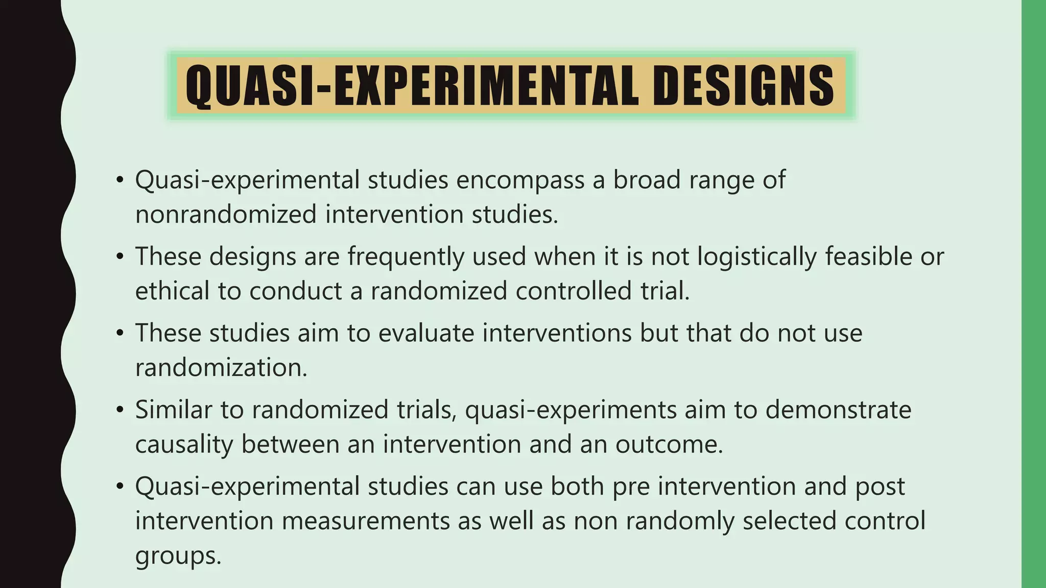 Non Randomised Control Trial | PPTX