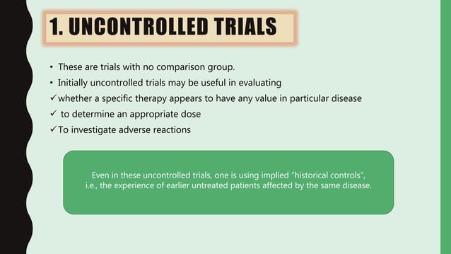 Non Randomised Control Trial | PPTX | Medical Health
