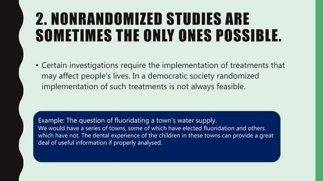 Non Randomised Control Trial | PPTX | Medical Health