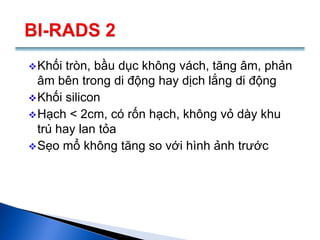 BI - RADS - SIÊU ÂM VÚ | PDF