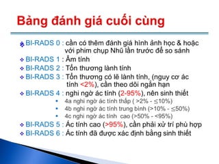 BI - RADS - SIÊU ÂM VÚ | PDF