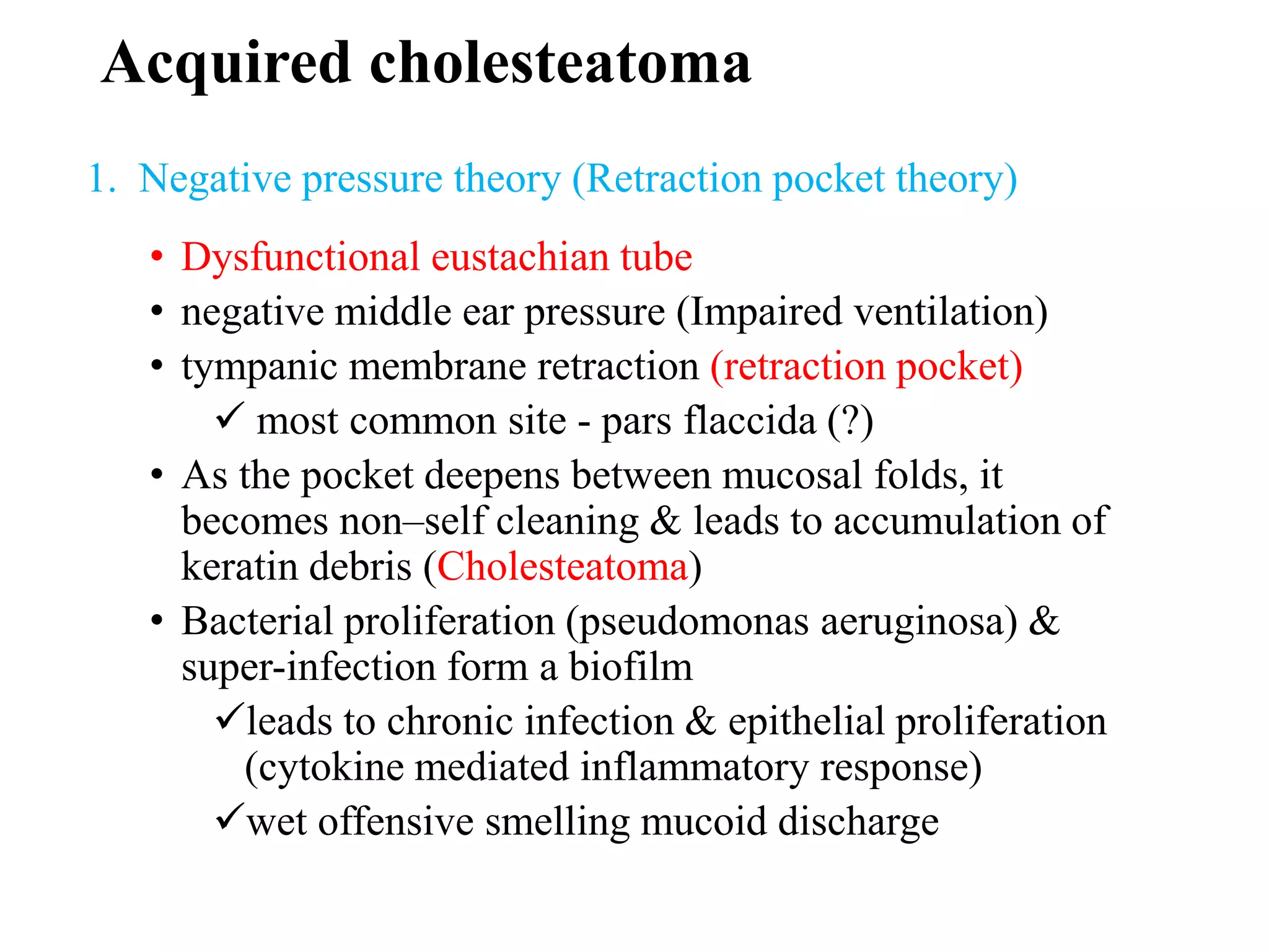 Cholesteatoma | PPTX