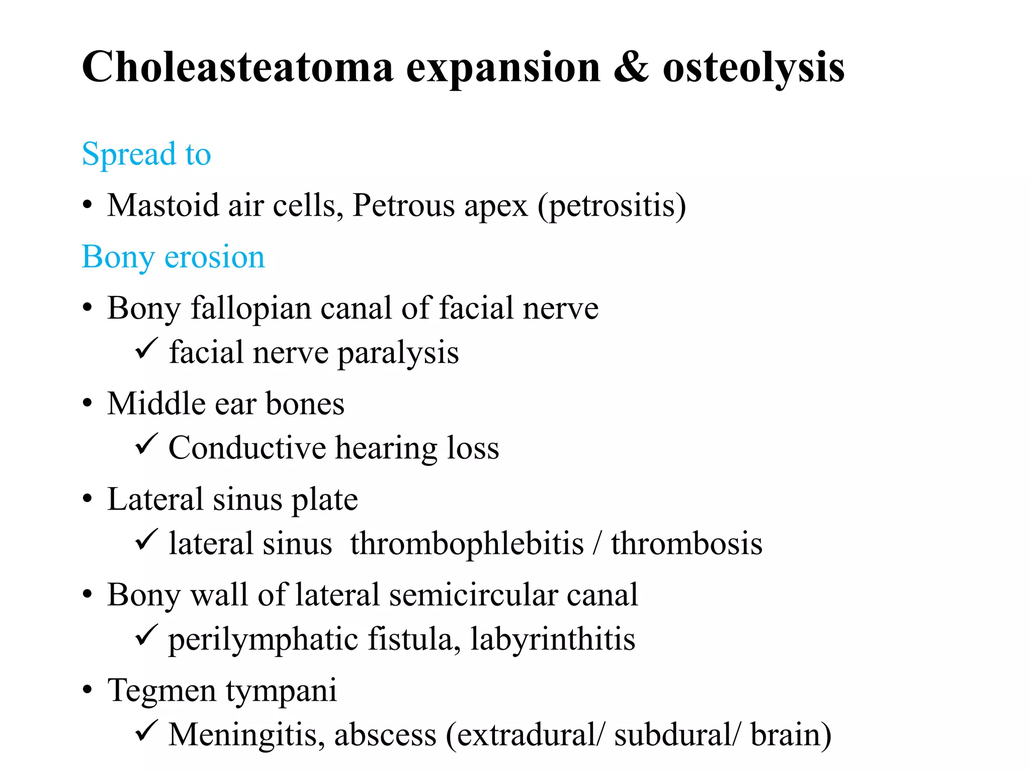 Cholesteatoma | PPTX