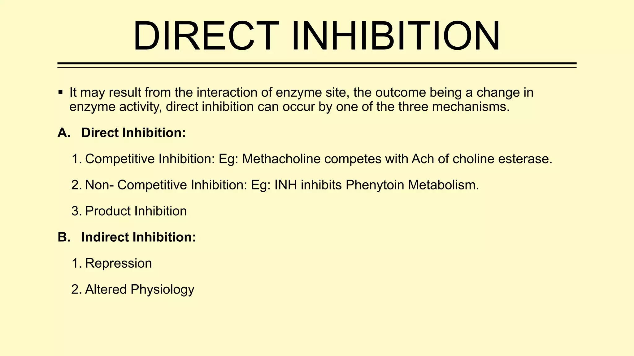 Inhibition and induction of drug metabolism | PDF