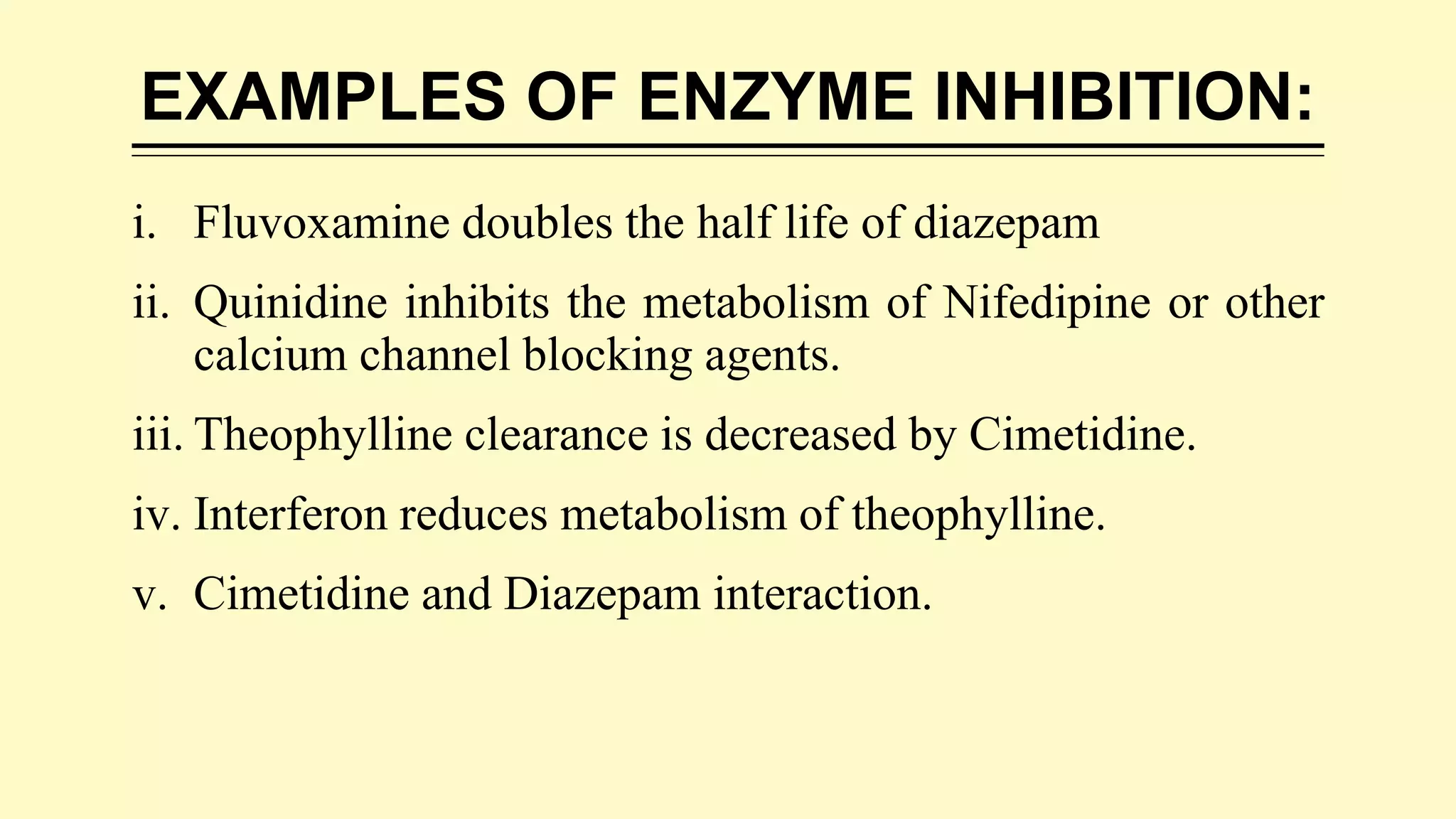 Inhibition and induction of drug metabolism | PDF