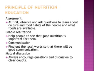 8. nutritional education and intervention | PPTX