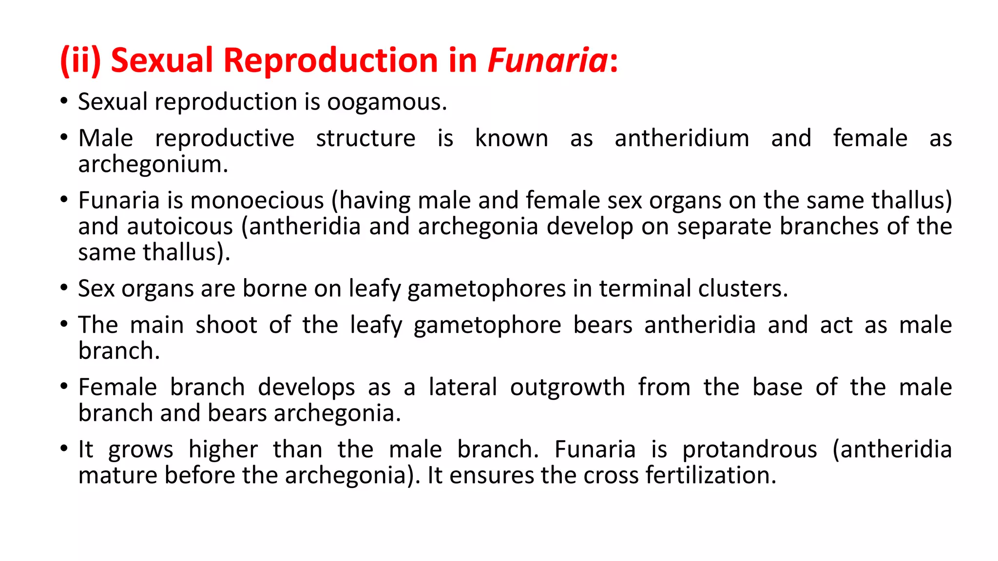 8. Vegetative and sexual reproduction in funaria | PPTX