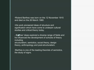 Roland Barthes - The modern myth, | PDF
