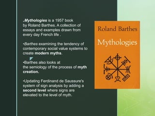 Roland Barthes - The modern myth, | PDF