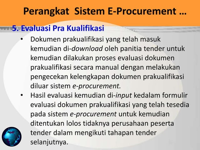 e-Procurement Implementation _Materi PENGADAAN BARANG/JASA | PPTX