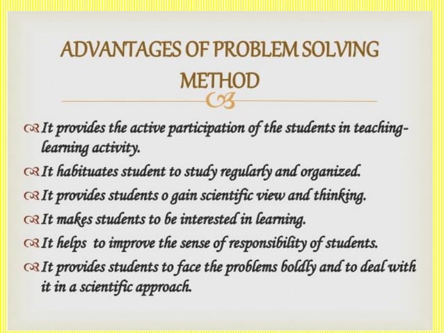 8. problem solving method | PPT