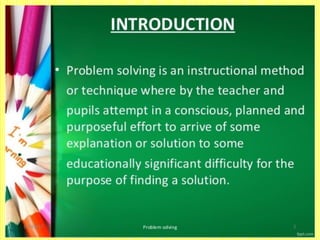8. problem solving method | PPT