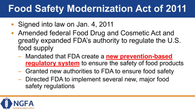 8. Feed/FSMA/FDA Update | PPT
