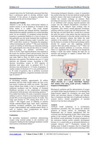 ECTOGENESIS: ARTIFICIAL WOMB TECHNOLOGY – A WOMEN’S BEYOND CHOICE | PDF