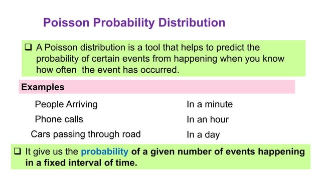 Poisson distribution | PPT