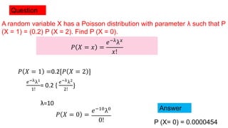 Poisson distribution | PPT