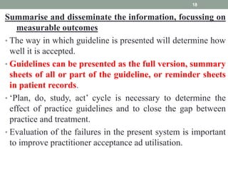 Developing therapeutic guidelines | PPTX