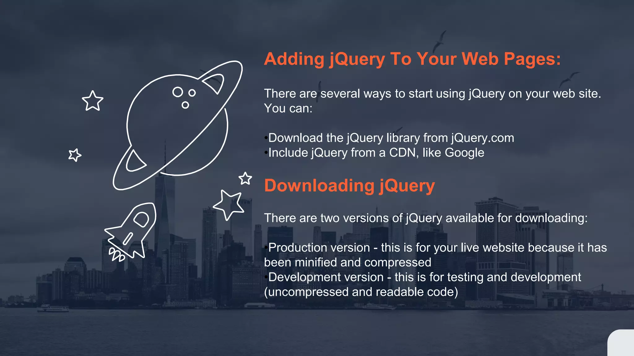 Introduction To jQuery: | PPTX | Web Design and HTML | Internet