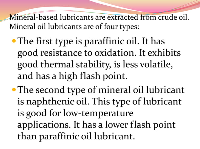 Lubricants and Lubrications | PPTX | Chemistry | Science