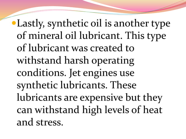 Lubricants and Lubrications | PPTX | Chemistry | Science