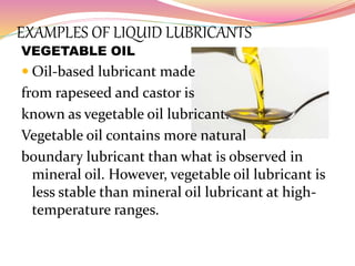 Lubricants and Lubrications | PPT