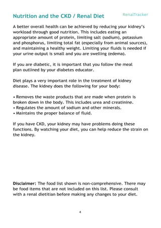 Kidney-friendly food list | PDF