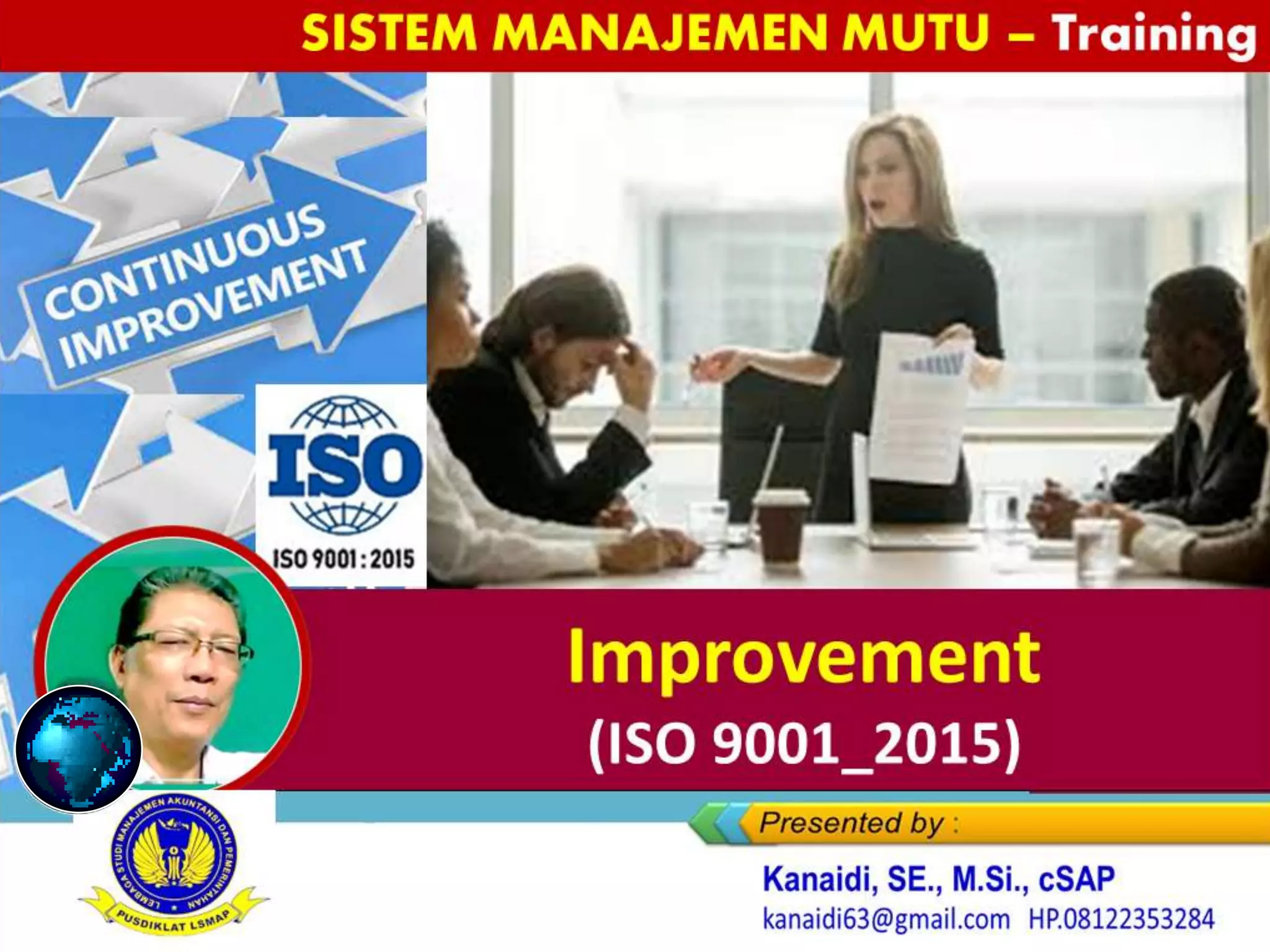 Klausul 10: Improvement (ISO 9001:2015)_ Training "SISTEM MANAJEMEN MUTU" | PPTX
