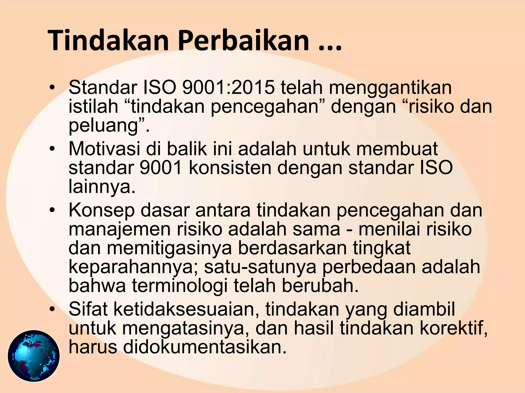 Klausul 10: Improvement (ISO 9001:2015)_ Training "SISTEM MANAJEMEN MUTU" | PPTX