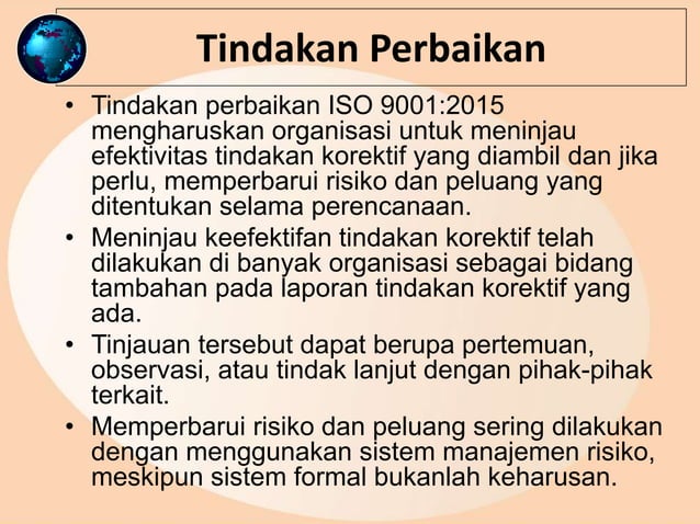 Klausul 10: Improvement (ISO 9001:2015)_ Training "SISTEM MANAJEMEN MUTU" | PPTX