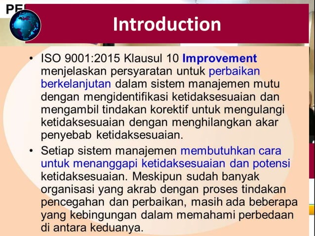Klausul 10: Improvement (ISO 9001:2015)_ Training "SISTEM MANAJEMEN MUTU" | PPTX