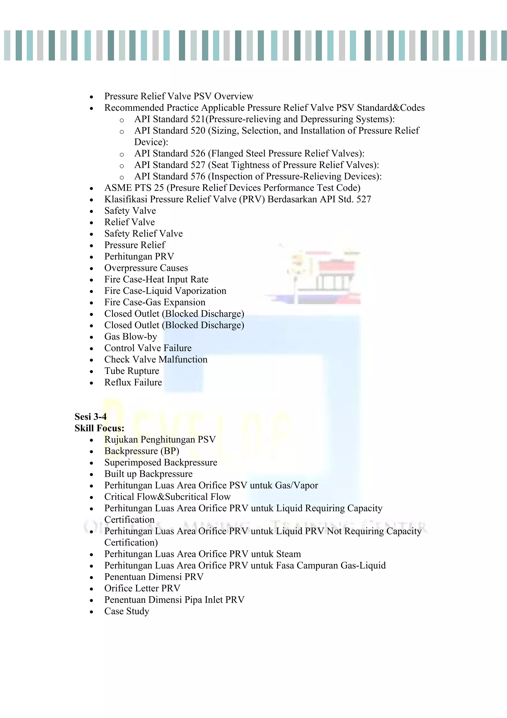 Pressure Relief Valve PSV Troubleshooting Workshop | PDF