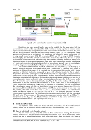 Decentralized proportional-integral control with carbon addition for wastewater treatment plant ...