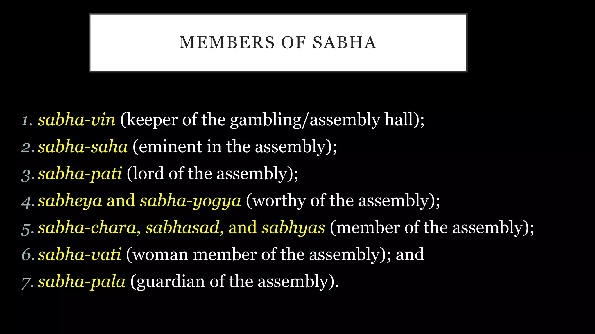 Sabha and Samiti, Vidath, Paura-Janapada of Ancient India | PPTX
