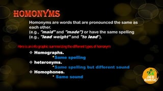 8. homonyms { b.sc. agriculture } | PDF