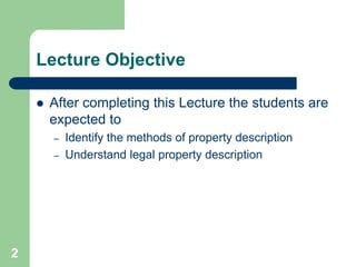 8. lecture 7 property description methods | PPT | Geography | Science